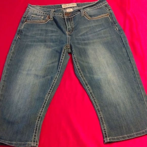 Apollo Jeans | Pants & Jumpsuits | Apollo Jeansmissy Capri Denim Blue ...